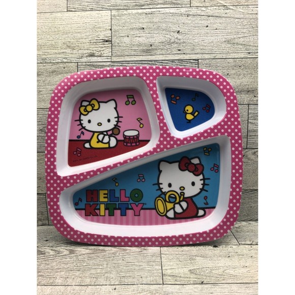 Hello Kitty | Dining | Hello Kitty Sanrio 3 Section Divided Tray Dish ...
